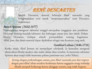 Rasionalisme dan Rene Descartes | PPTX