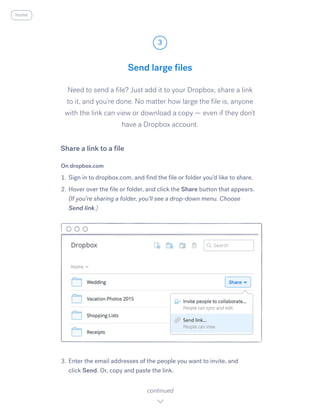 Get started with dropbox | PDF
