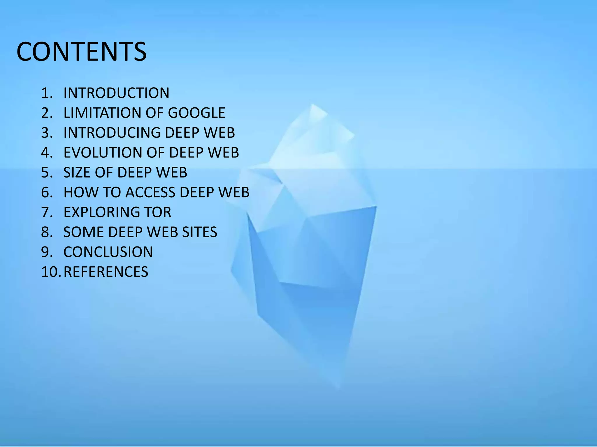 Deep web Seminar | PPTX