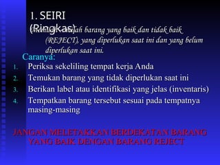 5R Budaya kerja Industri dalam dunia kerja | PPT