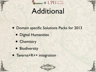 RDAP13 Mark Leggott: Stewarding research data using the Islandora ...