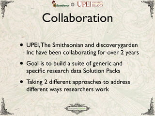 RDAP13 Mark Leggott: Stewarding research data using the Islandora ...