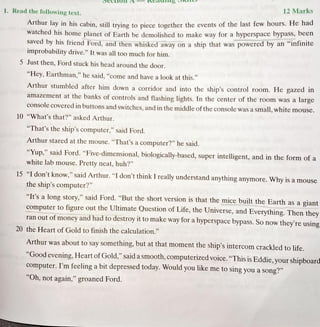 5 Reading Passage for English class 12 you can practice these passage ...