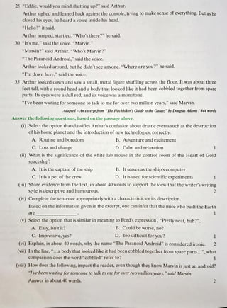 5 Reading Passage for English class 12 you can practice these passage ...