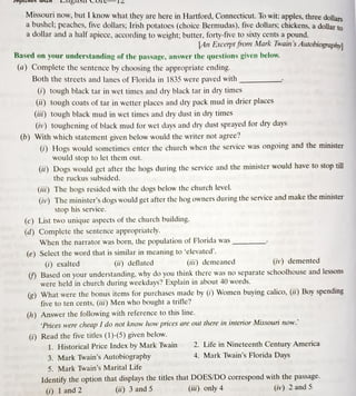 5 Reading Passage for English class 12 you can practice these passage ...