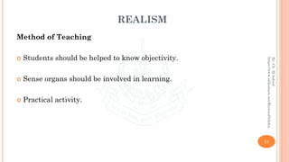 REALISM in Philosophy of Education | PDF