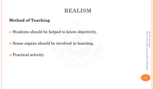REALISM in Philosophy of Education | PDF | Physics | Science