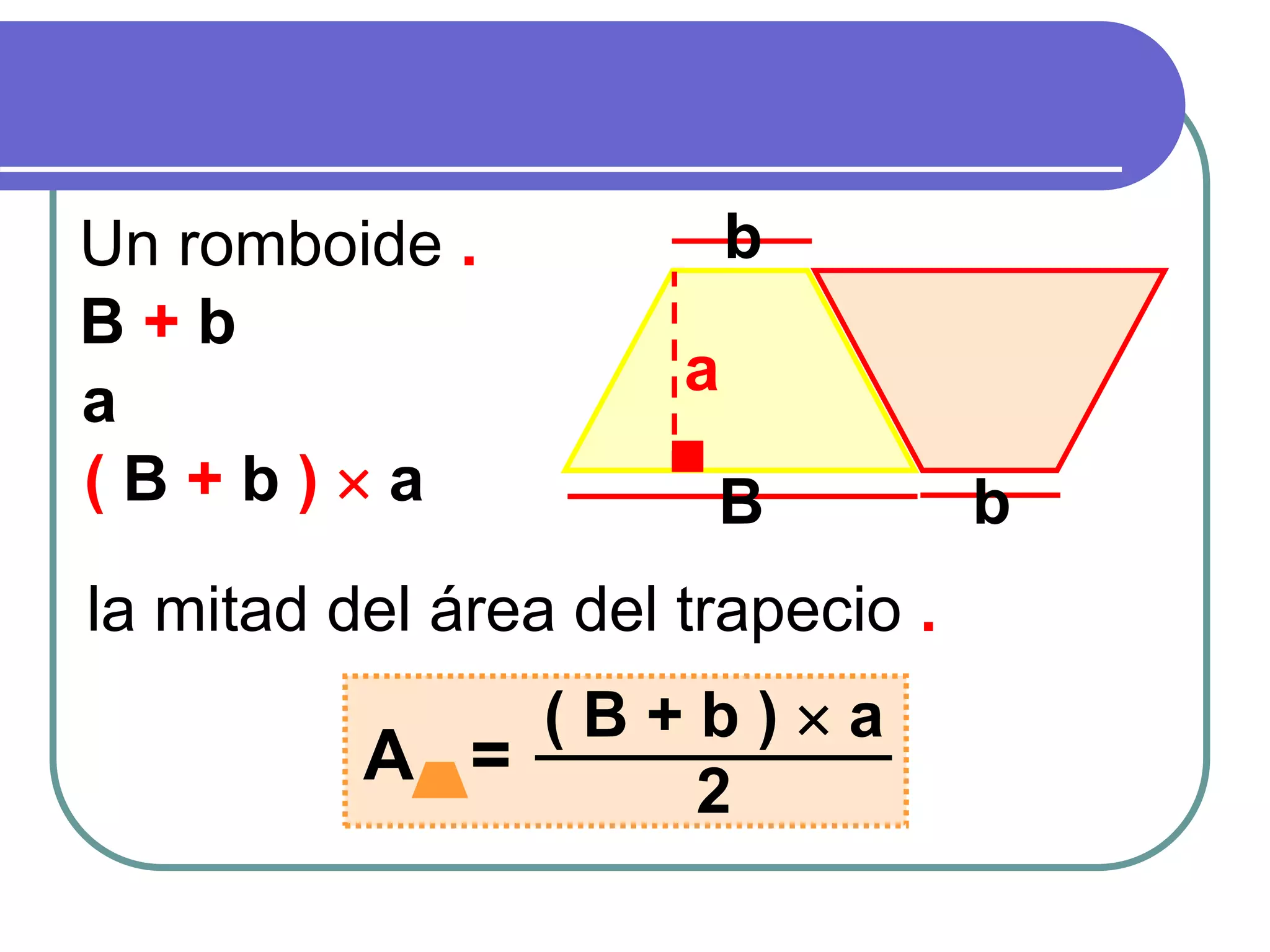 5º Área Romboide Rombo Trapecio Círculo.ppt | Daycare and Pre-School ...
