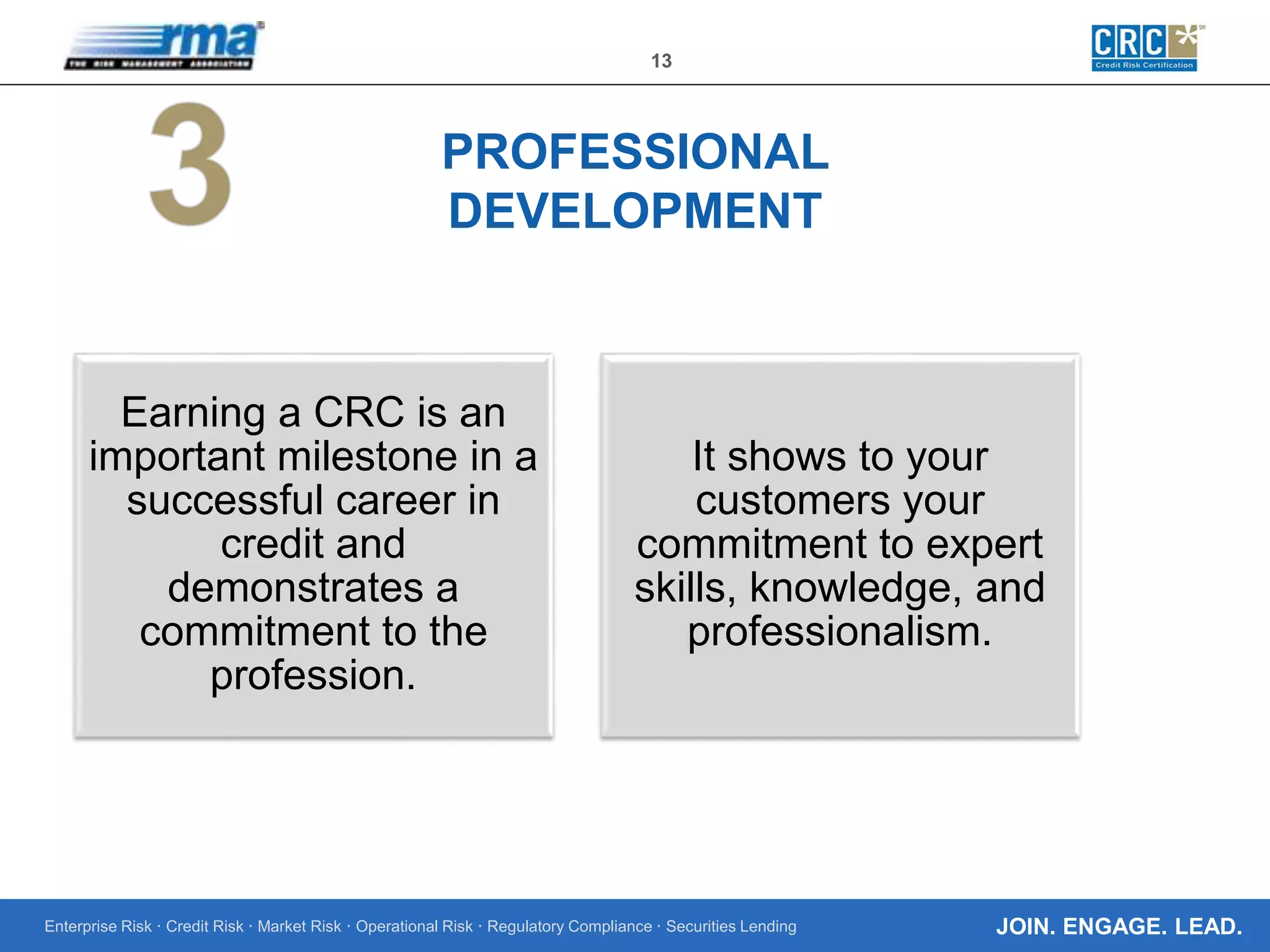 Credit Risk Certification (CRC): 5 Reasons to Up Your Game | PPT