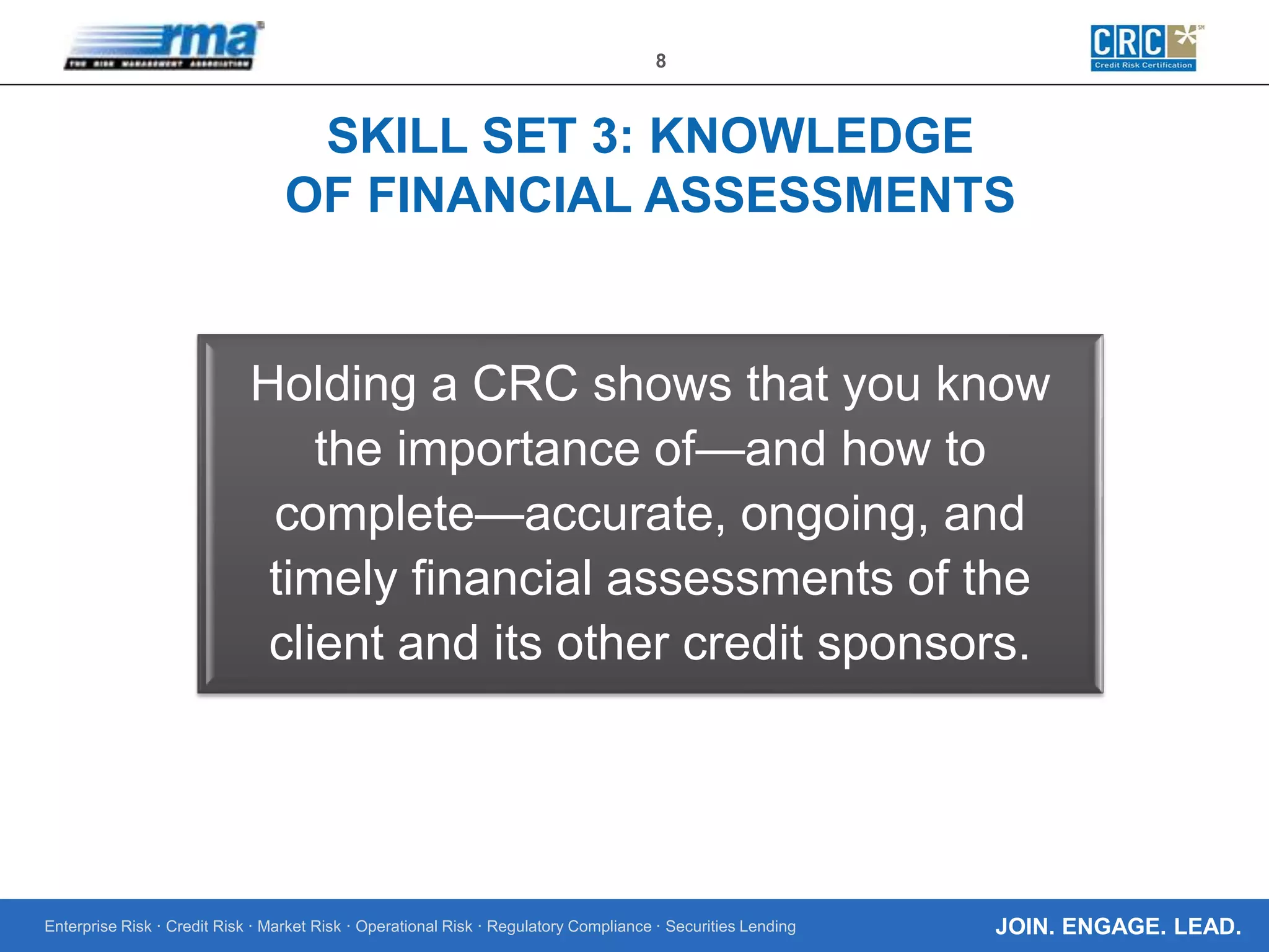 Credit Risk Certification (CRC): 5 Reasons to Up Your Game | PPT