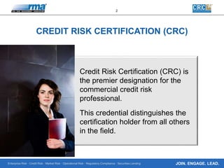 Credit Risk Certification (CRC): 5 Reasons to Up Your Game | PPTX