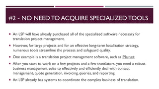 5 Reasons You Should Work with an LSP | PDF