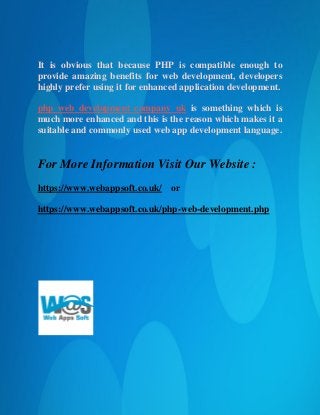 5 reasons to choose php for web app development