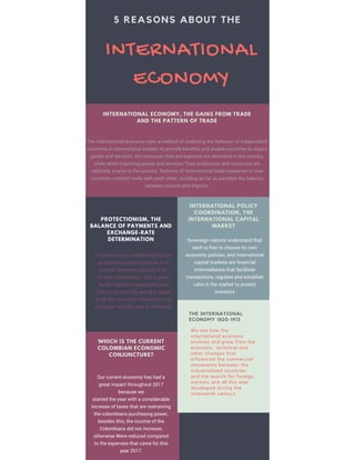 International Economy Infographic | PDF