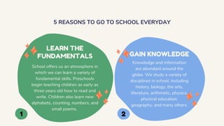 5 reasons to go to school everyday | PDF