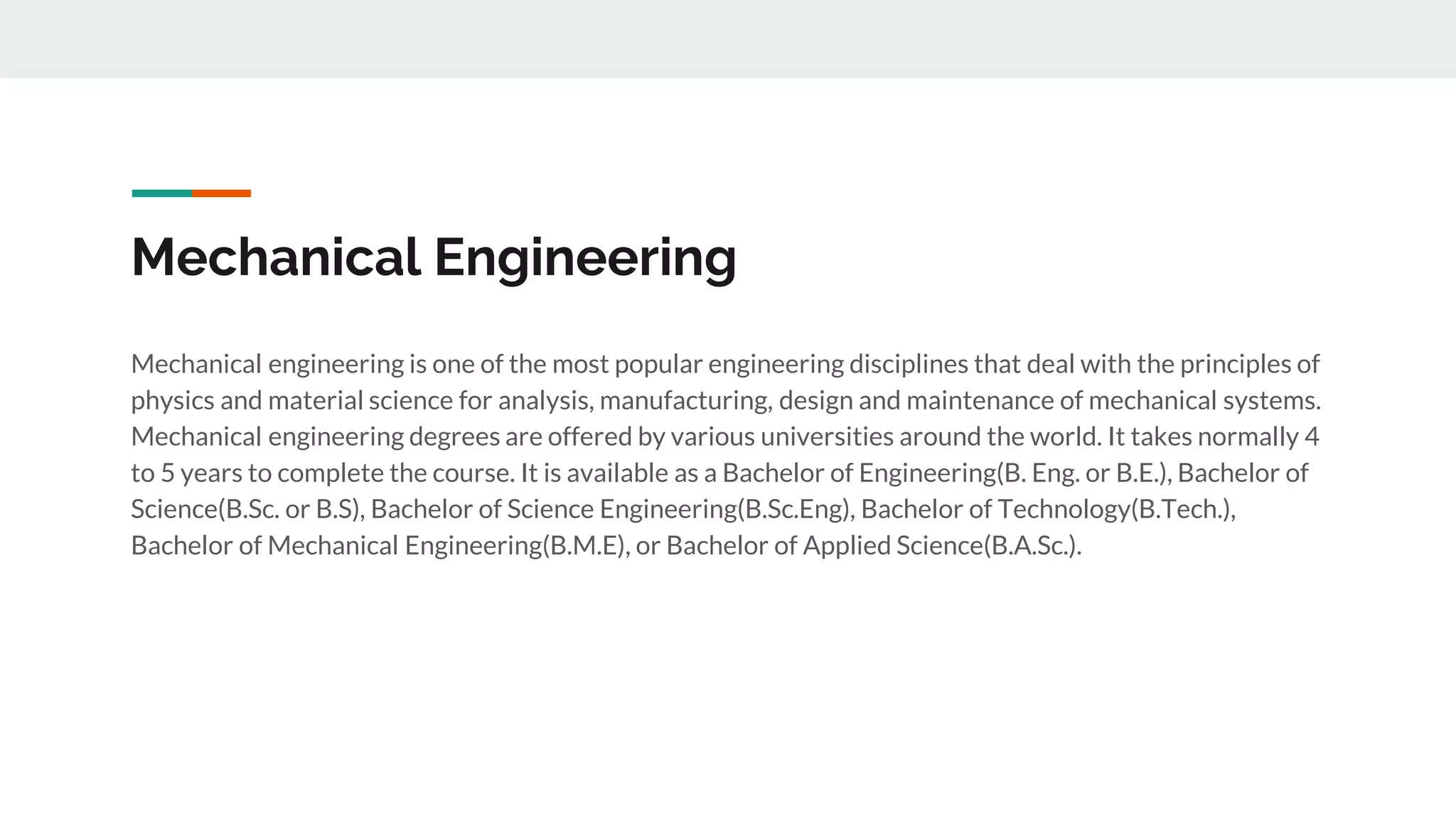 5 reasons to study mechanical engineering | PPT
