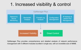 5 ways you can benefit from OpManager Plus | PPTX