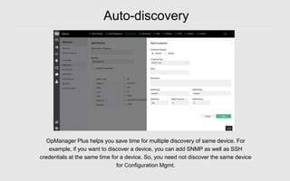 5 ways you can benefit from OpManager Plus | PPTX