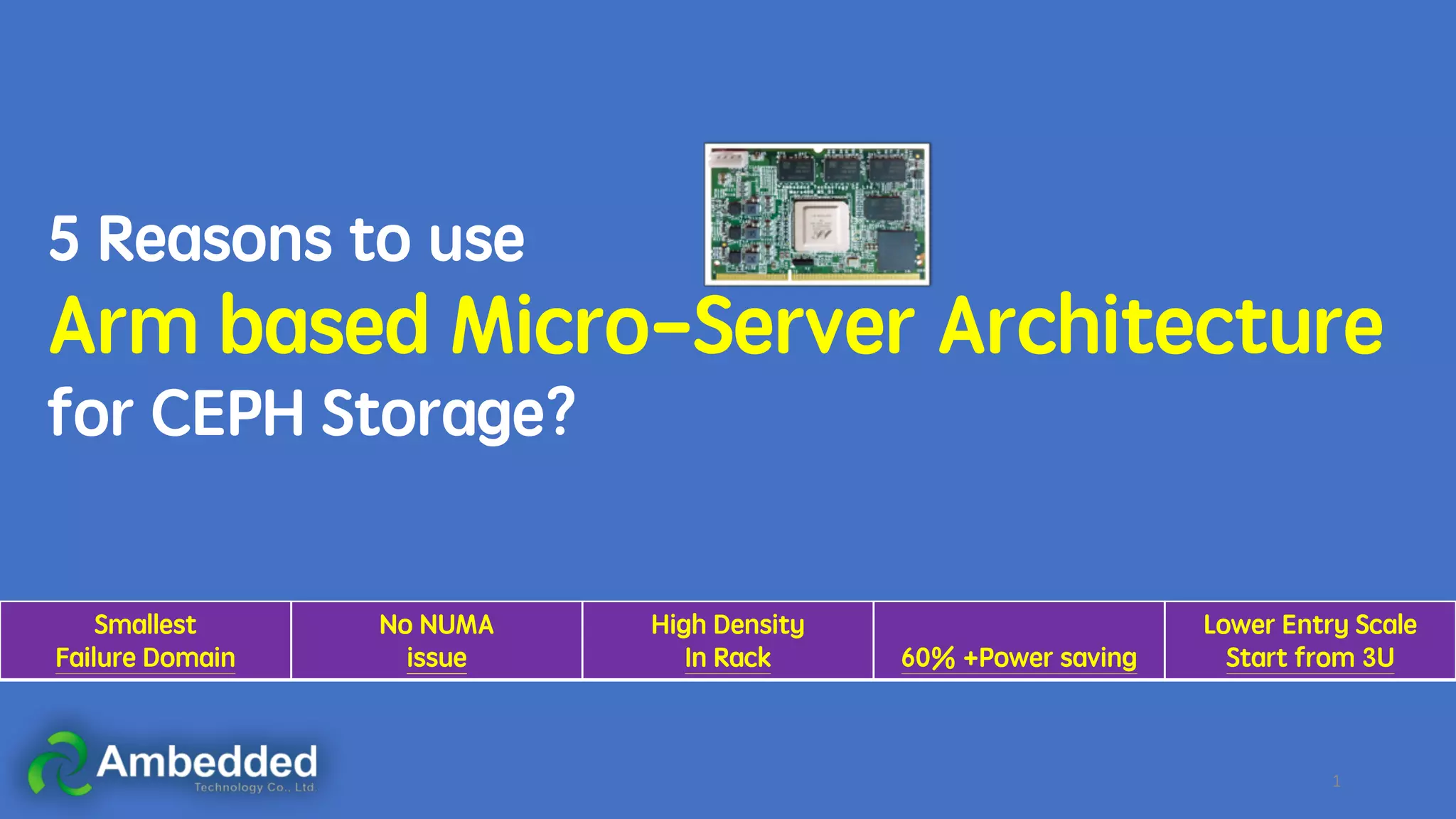 5 reasons to use Arm micro server for ceph storage | PDF