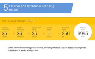 5 reasons to use OpManager Plus | PPTX