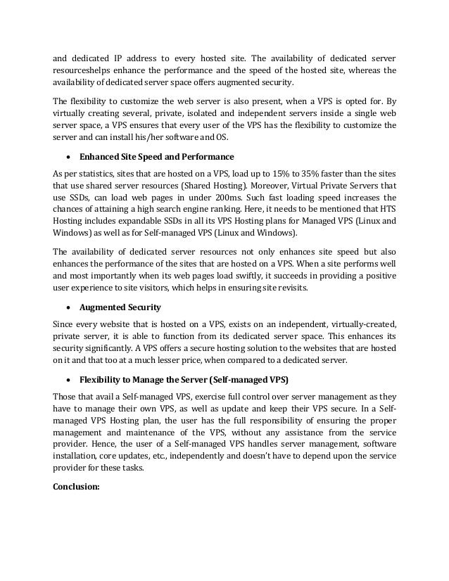 5 reasons to use vps | PDF | Web Hosting | Internet