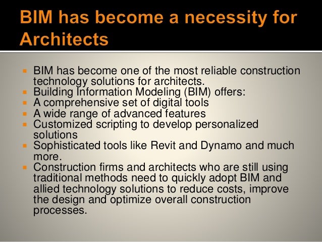 5 reasons why bim adoption is important for architects | PPTX