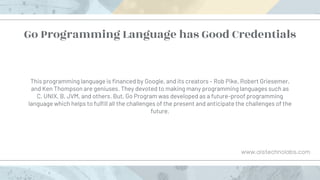 5 Reasons why Business Choose Go Program for Software Development | PPT