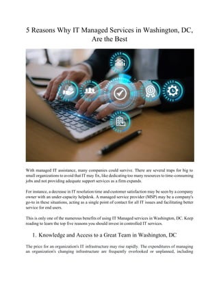 5 Reasons Why IT Managed Services in Washington, DC, Are the Best.pdf