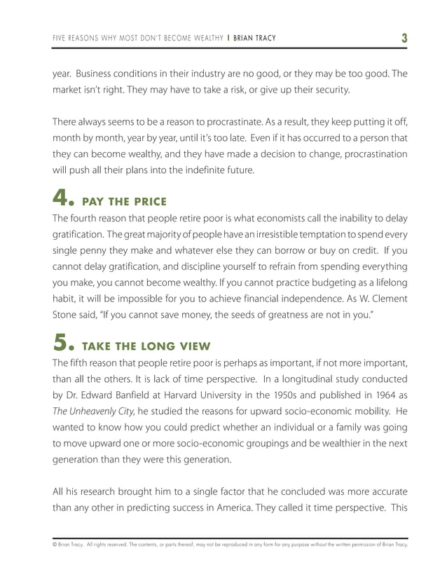 5 reasonswhypeopledontbecomewealthy | PDF