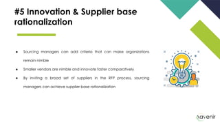 5 Reasons Why the RFP Process is Essential for Improving Sourcing ROI | PPT