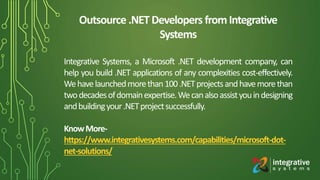 5 Reasons you can Consider Outsourcing Microsoft .NET Development.pptx