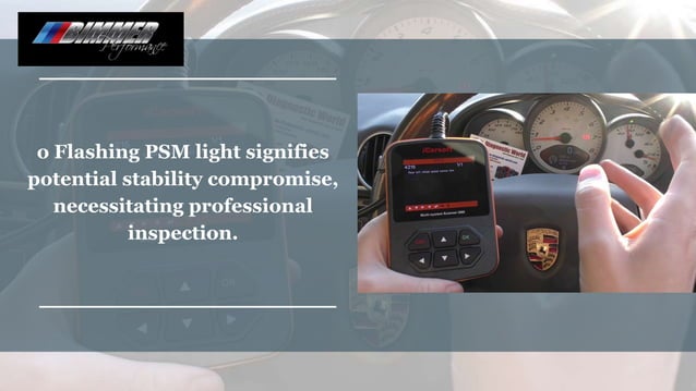 5 Reasons Your Porsche's PSM Warning Light Is On | PPT