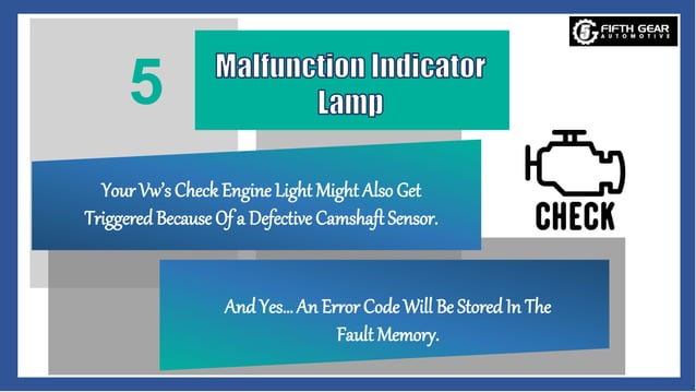 5 Red Flags Your VW Camshaft Position Sensor Might Be Failing | PPT