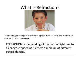 5 refraction, snells law (8.2) | PPTX