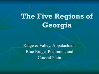 5 Regions of Georgia 5 Regions of Georgia | PPT