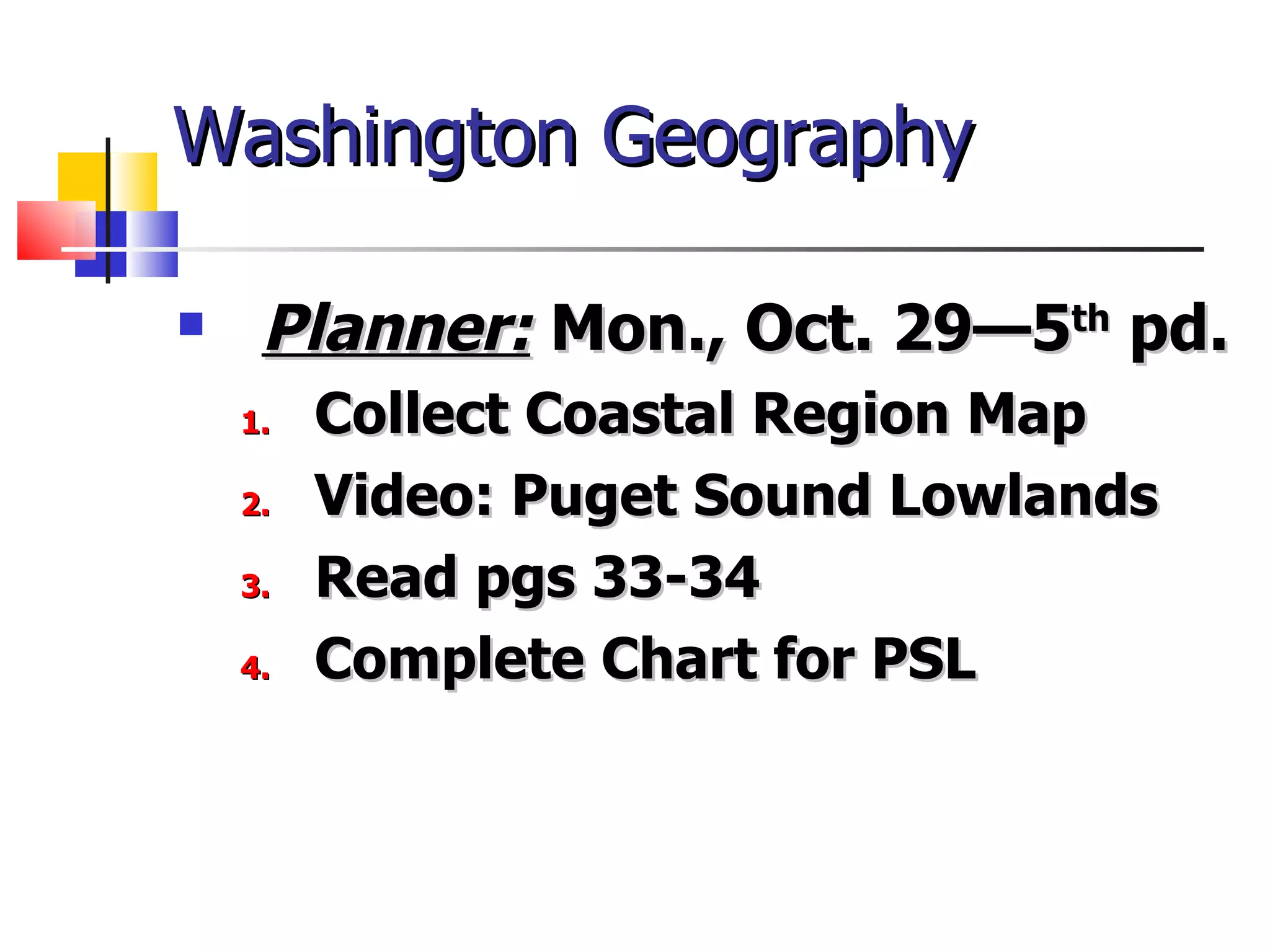 5 Regions Of Washington | PPT