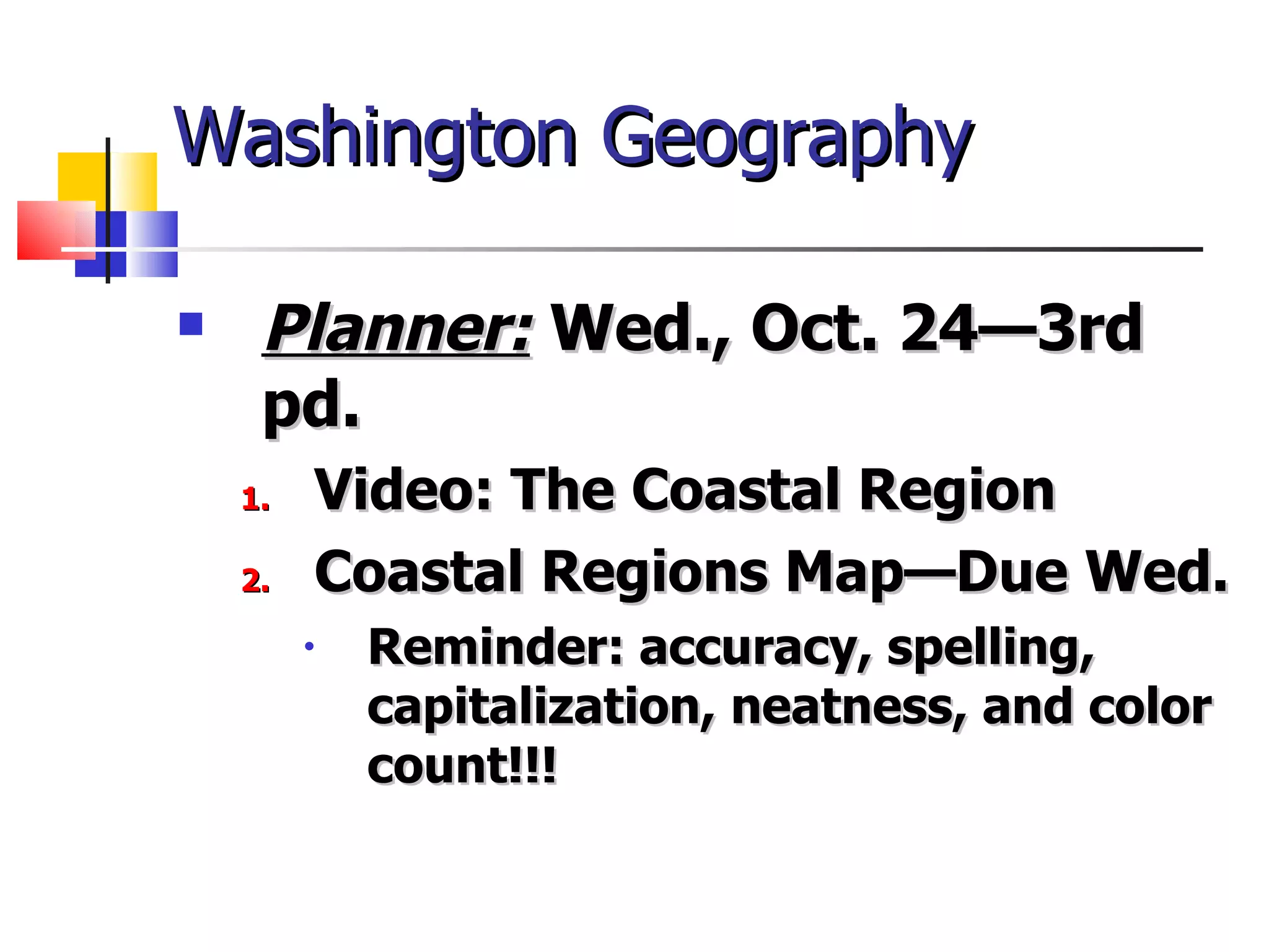 5 Regions Of Washington | PPT