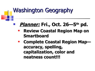 5 Regions Of Washington | PPT