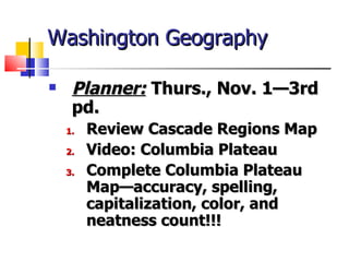 5 Regions Of Washington | PPT