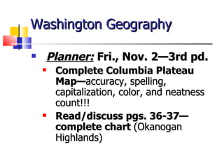 5 Regions Of Washington | PPT