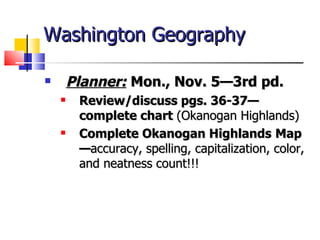 5 Regions Of Washington | PPT
