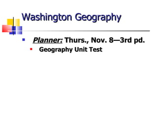 5 Regions Of Washington | PPT