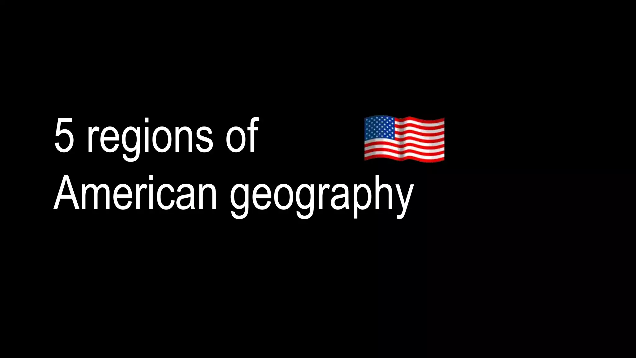 5 regions usa geography | PPT