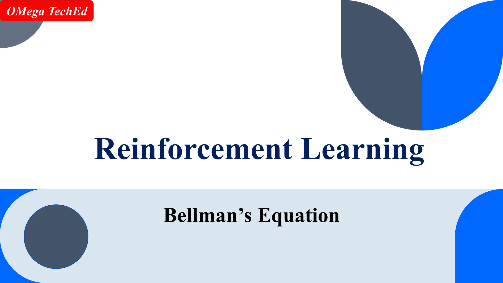 Bellman S Equation Reinforcement Learning Ii Ppt