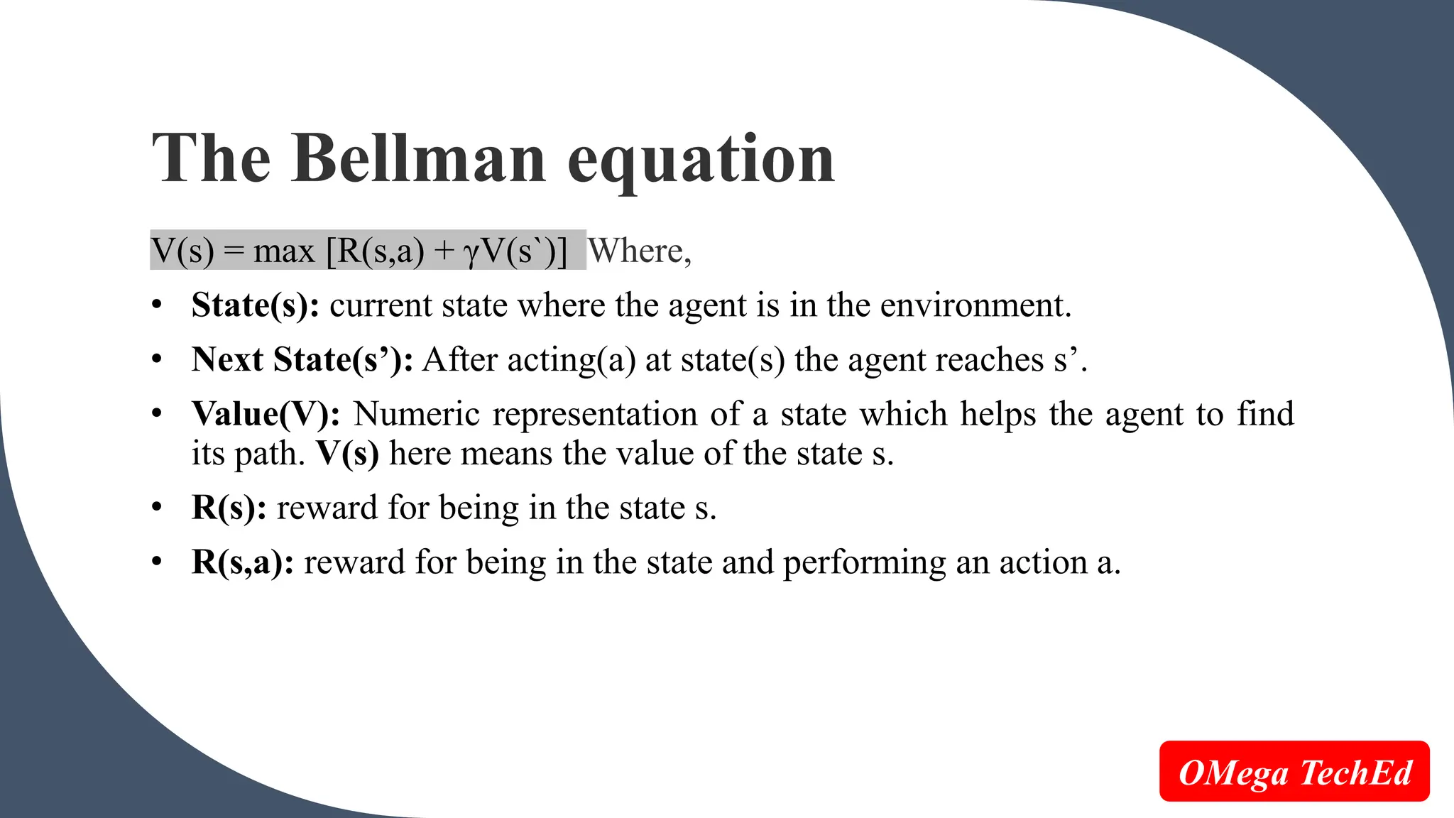Bellman's equation Reinforcement learning - II | PPTX