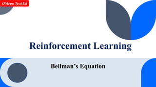 Bellman's equation Reinforcement learning - II | PPTX