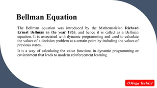 Bellman's equation Reinforcement learning - II | PPTX
