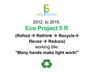 Eco Project 5R | PPT