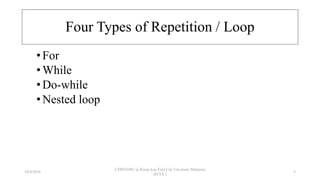 5 Repetition Structures | PPTX