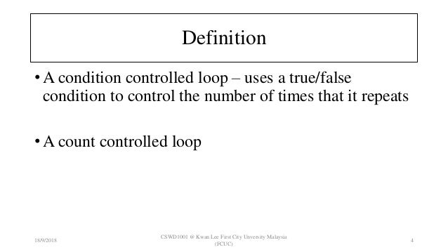 5 Repetition Structures